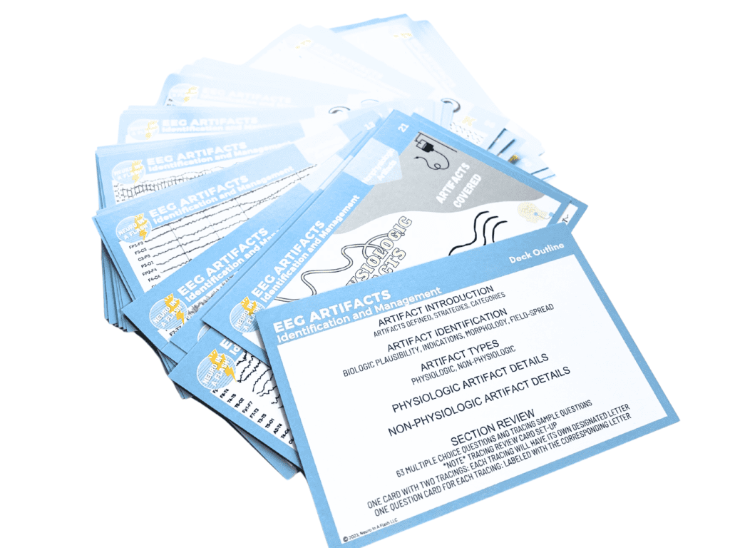 EEG Artifacts Identification and Management Deck - Neuro In A Flash
